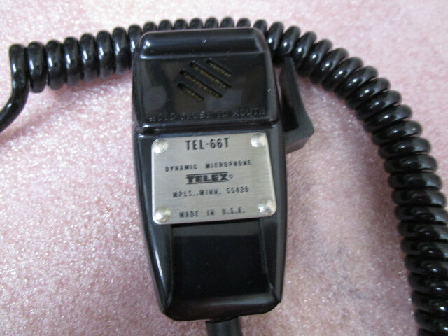 Telex Tel-66t Handheld Dynamic Aircraft Microphone Works Mic C2 for ...