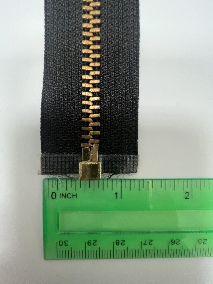 135 ZIPPER 24” #5 YKK BLACK BRASS -HIGH QUALITY | eBay