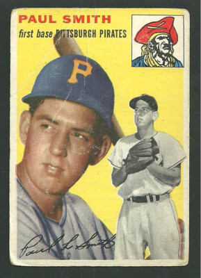 1954 Topps #11 Paul Smith Vintage Baseball Card MLB Pittsburgh Pirates ...