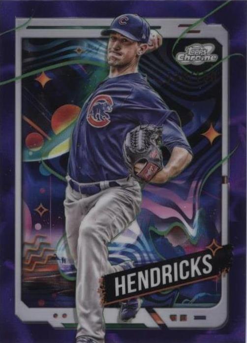 2024 Topps Cosmic Chrome - Kyle Hendricks #38 Purple Nebula Refractor ...