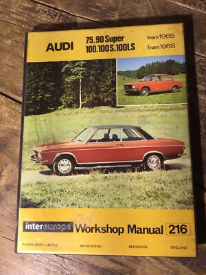 Audi 75.90 Super Intereurope Workshop Manual 216 Hardback Book | eBay UK