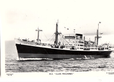 BV48. Vintage Postcard. MV Clan MacInnes. Steam Ship. | eBay UK