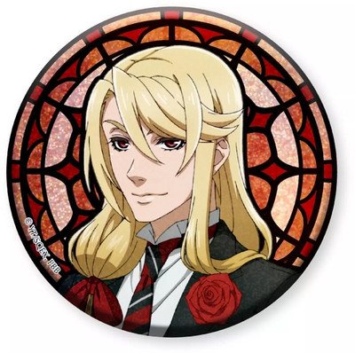 Badge Bins Edgar Redmond Stained Glassglittering Can Black Butler ...