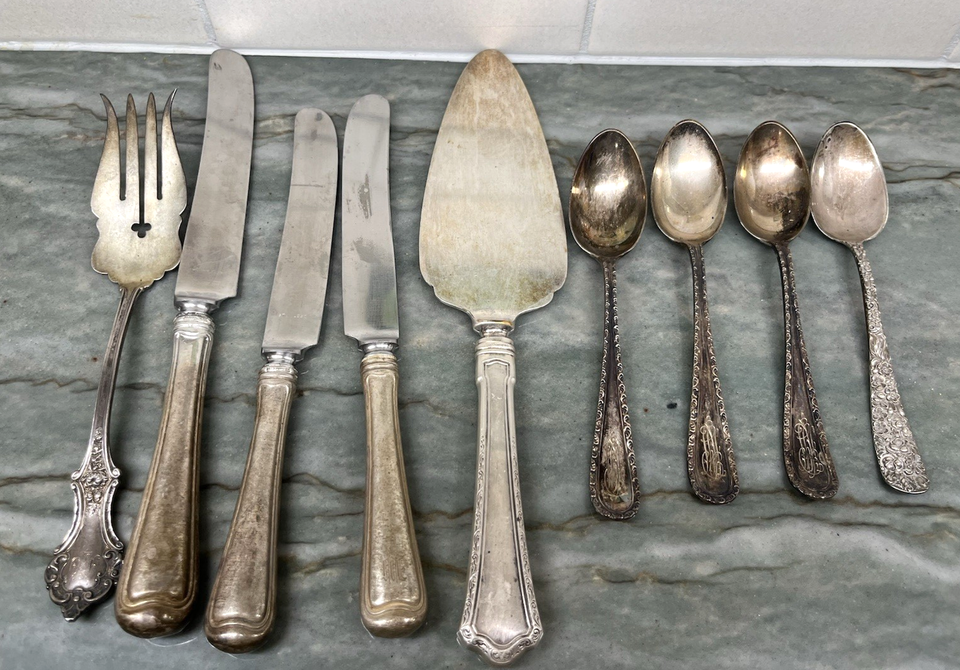 BEAUTIFUL STERLING SILVER PIECES ALL MARKED--SCRAP OR NOT--LOT 493 ...