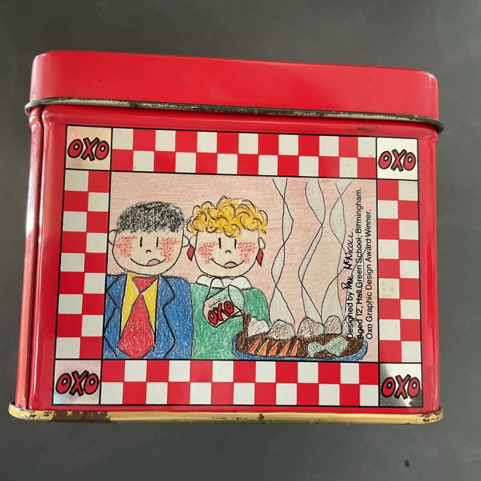 Vintage OXO Cubes Storage Tin School Child Design Award Winner Family ...