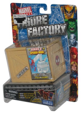 Marvel Build Figure Factory (2005) Toy Biz Series 2 Spider-Man w/ Crate ...