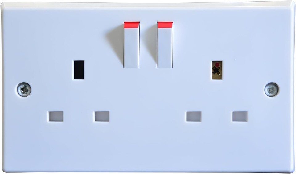 Imitation Double Plug Socket Wall Safe Security Secret Hidden Stash Box ...