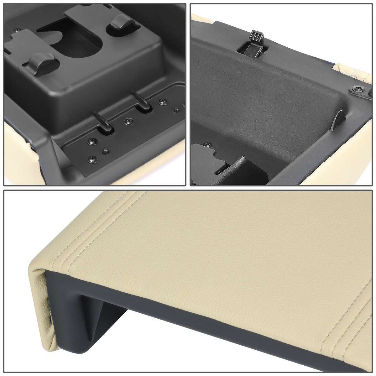 Beige Center Console Lid Assembly Arm Rest for Ford F150 Lincoln Mark ...