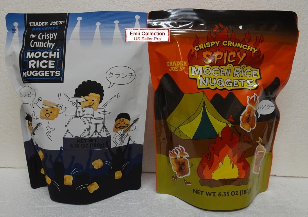 Trader Joe’s Crispy Crunchy Original & Spicy Mochi Rice Nuggets 6.35oz ...