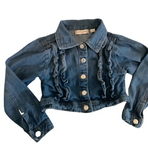 Nanette Lepore Girls Blue Jean Jacket Size 3T Button Denim Vintage | eBay
