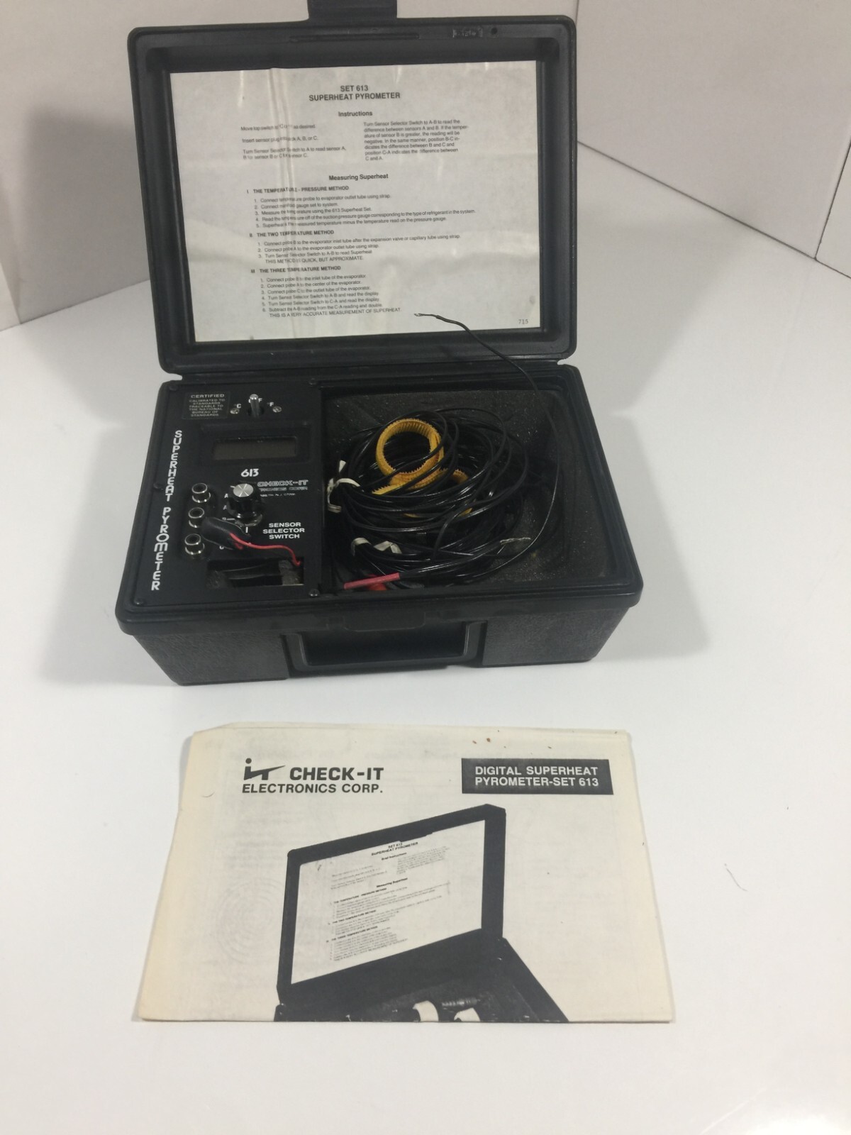 Check-It Electronics 613 Digital Superheat Pyrometer Set | eBay