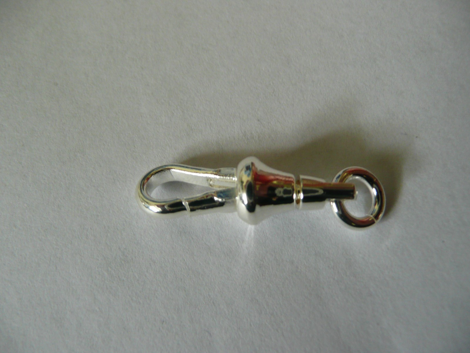 Good quality silver plated pocket watch clasp for chain necklace fob ...