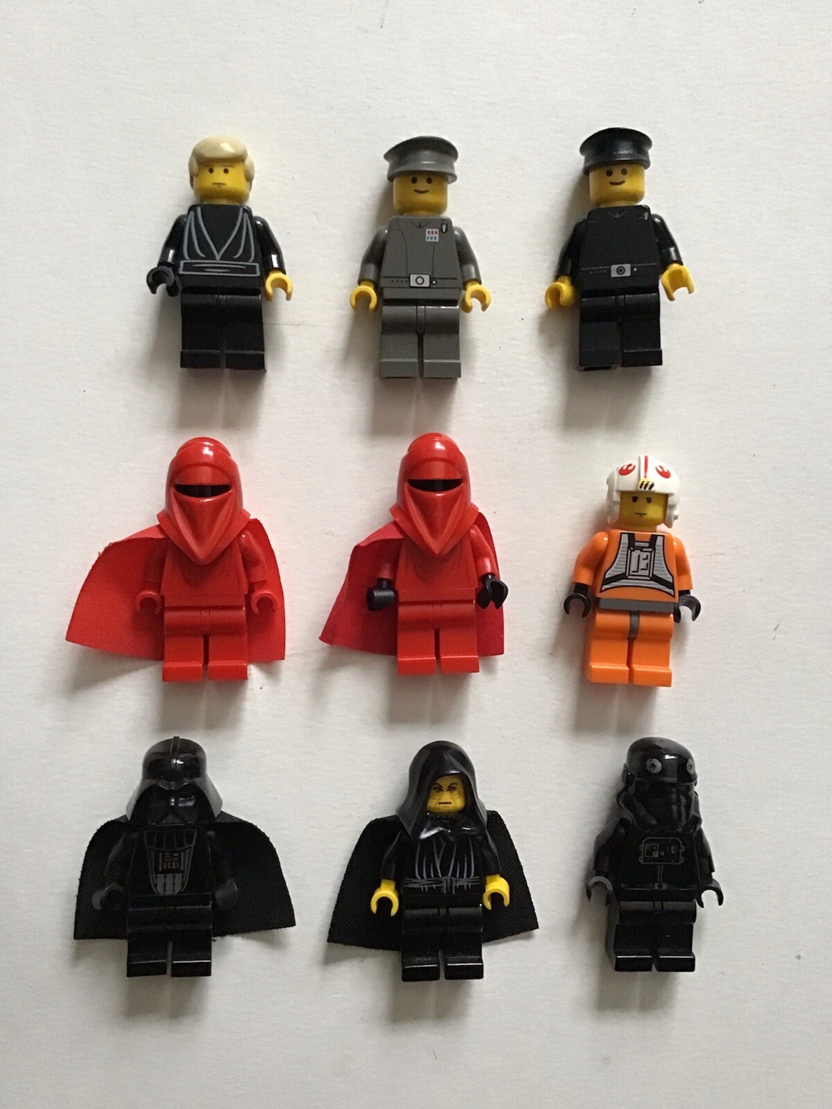 Lego Star Wars Emperor Royal Guards Luke TIE Pilot Imperial Officer ...