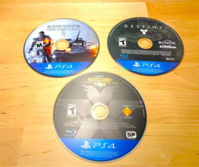 SET OF 3 PLAYSTATION 4 VIDEO ACTION GAMES CD'S WITH ZIPPERED CARRY CASE ...