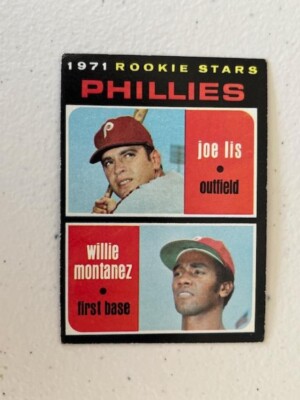 1971 Topps #138 Phillies 1971 Rookie Stars (Joe Lis / Willie Montanez ...
