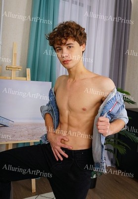 Male Model Photo Print Muscular Handsome College Hunk Abs Jock -RR847 ...