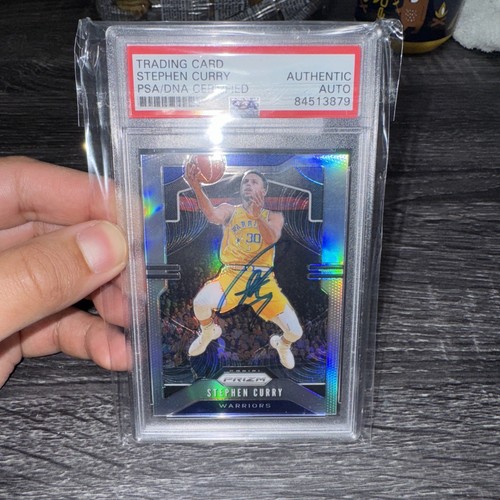 STEPHEN CURRY ON CARD AUTO PSA AUTHENTIC!! 2020 SILVER PRIZM ...