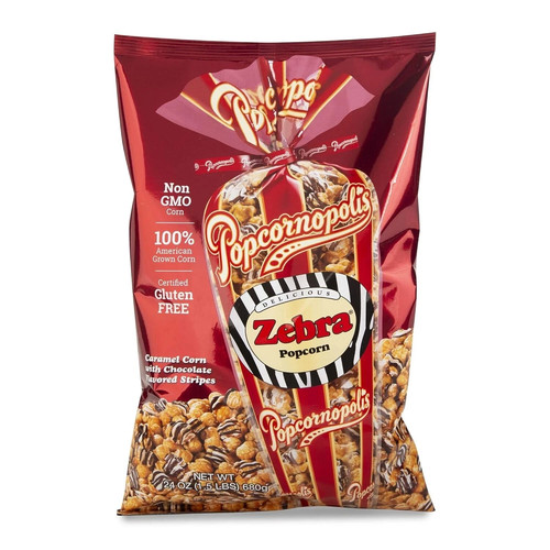 Popcornopolis Popcorn, Zebra 24 Ounce | eBay