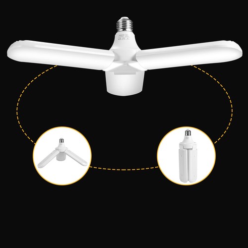 YWD LED Garage Light Equivalent 400W,5000LM 6500K Led Bulb,E27 Medium ...