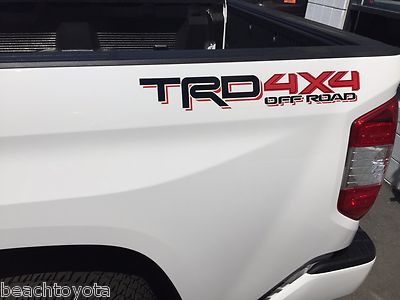 Tundra TRD 4X4 Off-Road bedside decal BLACK/RED 75996-0C080-A0 Genuine ...