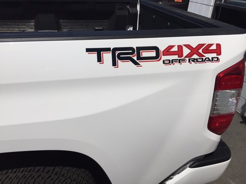 Tundra TRD 4X4 Off-Road bedside decal BLACK/RED 75996-0C080-A0 Genuine ...