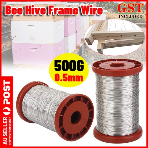 500g Bee Frame Wire 304 Stainless Steel Hive Wax Foundation 600m Roll ...