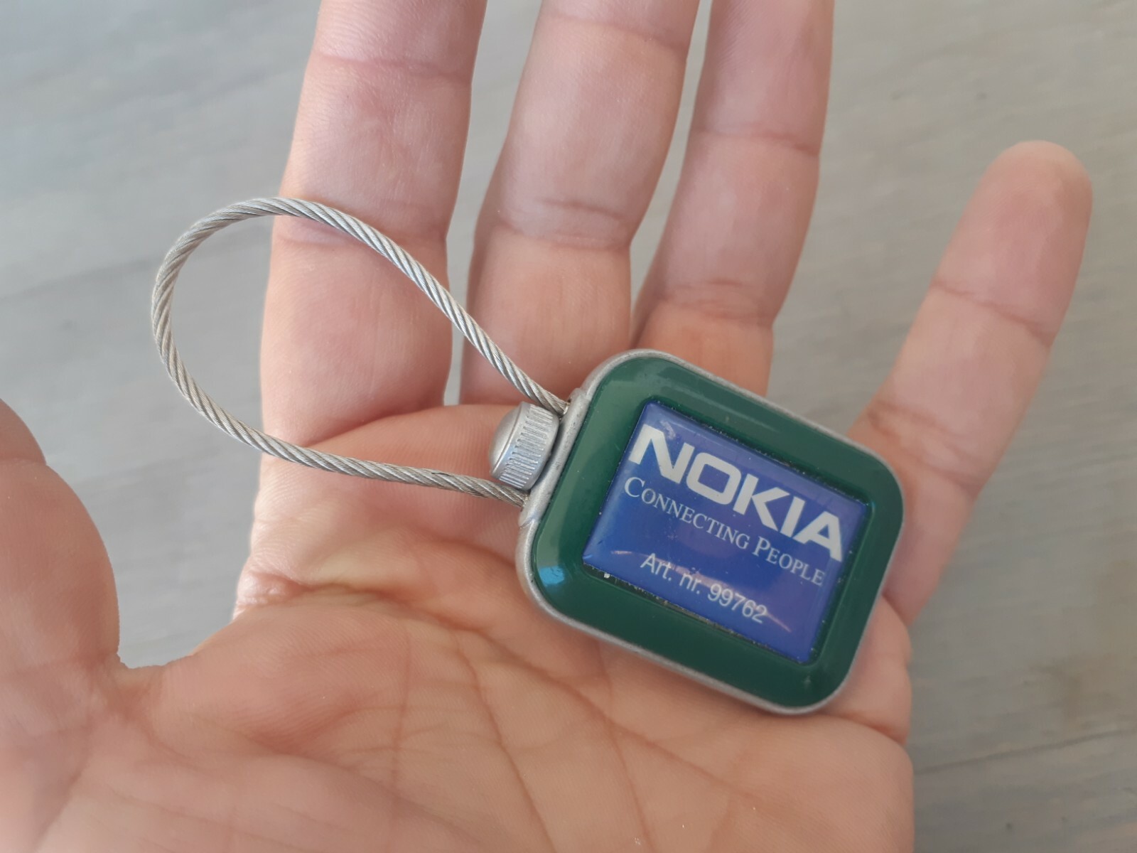 RARE METAL NOKIA CONNECTING PEOPLE KEYCHAIN KEY RING BOTTTLE | eBay