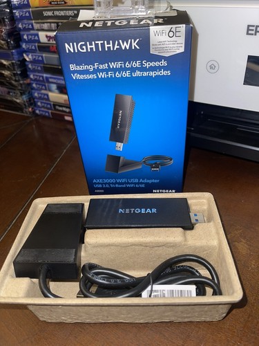 NETGEAR - Nighthawk AXE3000 Tri-Band Wi-Fi 6E USB 3.0 Adapter - Black ...