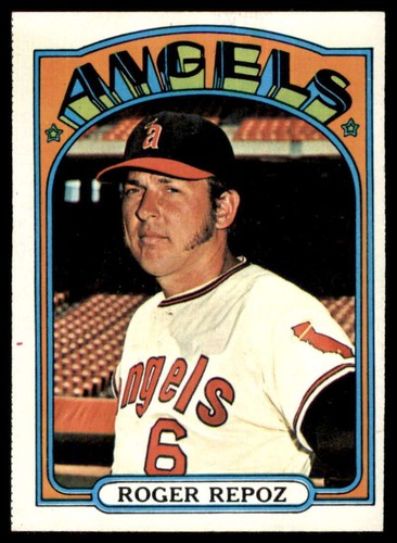 1972 TOPPS ROGER REPOZ CALIFORNIA ANGELS #541 EX-MT MC X4830 | eBay