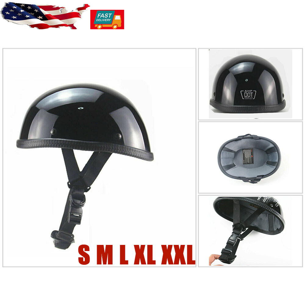Lightest Motorcycle FLAT DOT Beanie Helmet Novelty Half Helmet Cap ...