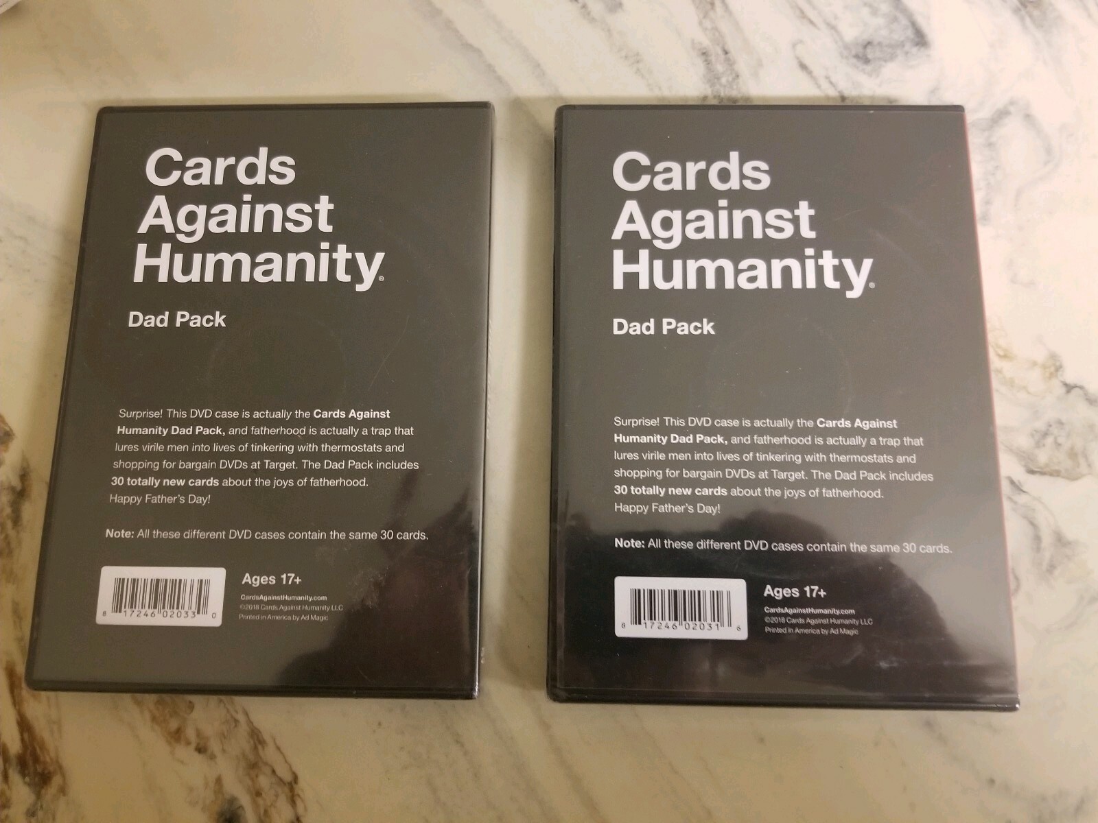 Cards Against Humanity Dad Pack Expansion - Matt Baba, Dark Tide Time ...