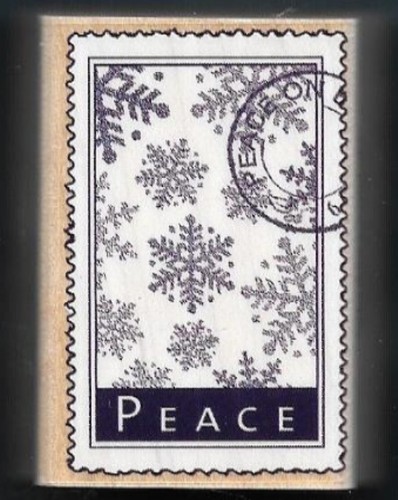 PEACE ON EARTH SNOW POST HOLIDAY POSTAGE NEW Mail Hero Arts C2328 ...