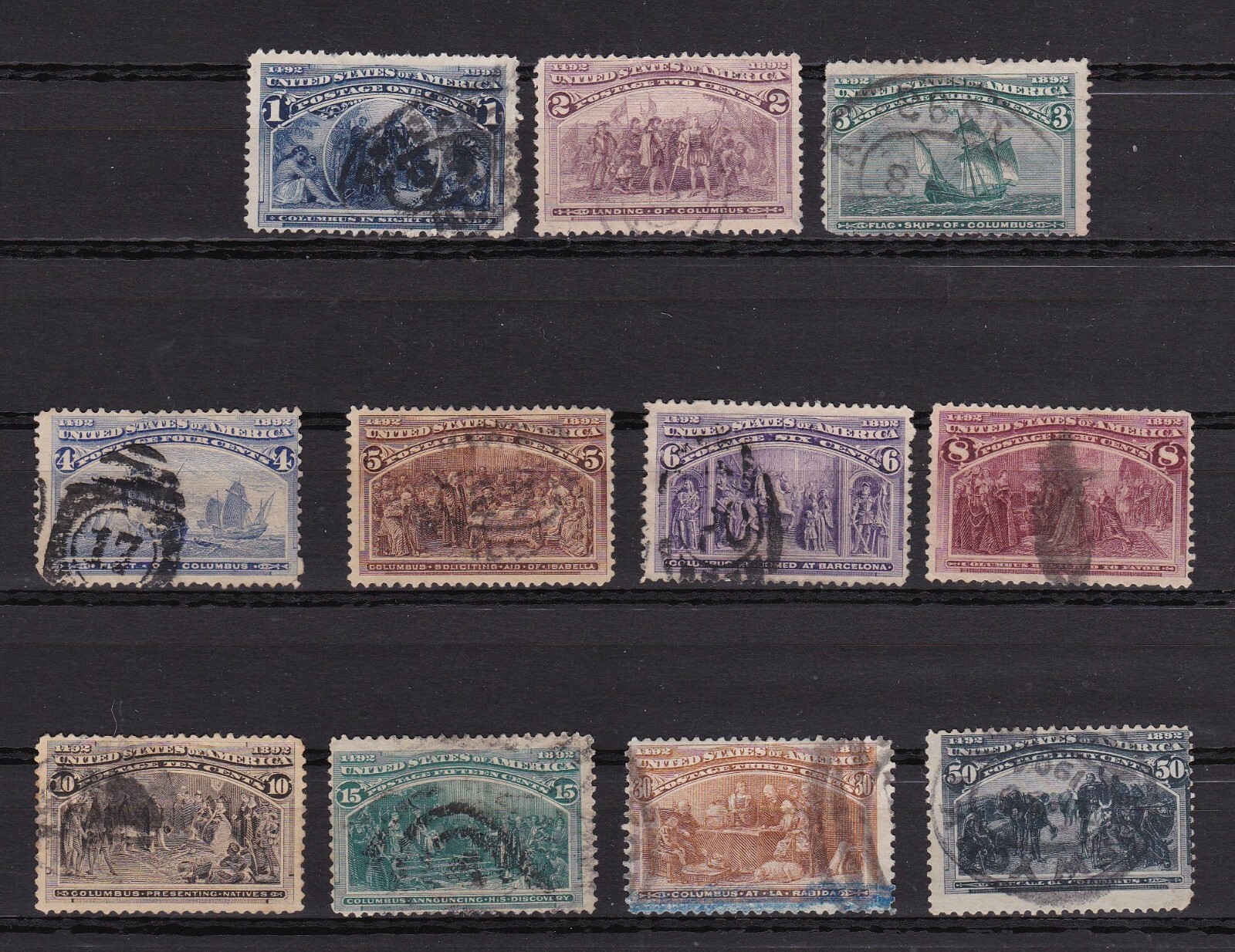 KAPPYS US COLUMBIAN SHORT SET SCOTT 230-240 USED BD053 | eBay