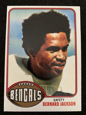 1976 Topps Rookie Card #449 Bernard Jackson Cincinnati Bengals Nm Gum ...