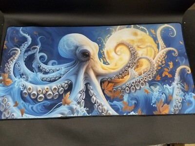 White Octopus Desk Mat 18"x35" | eBay
