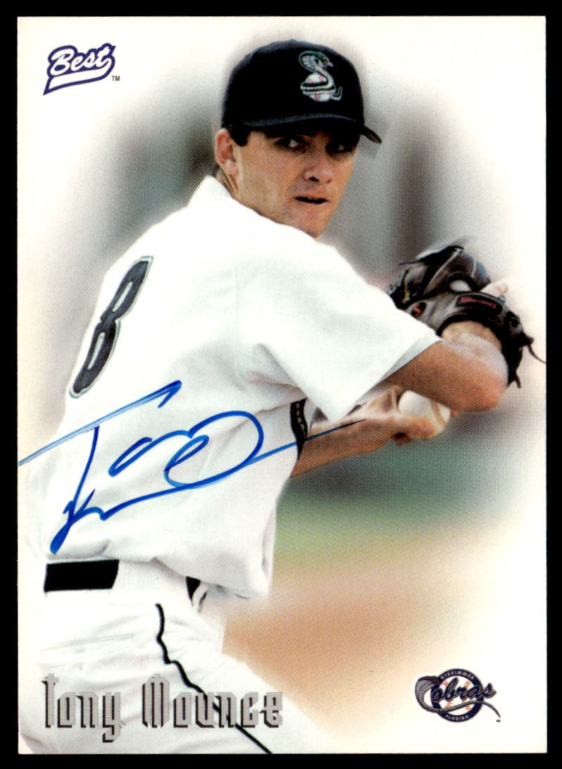 1997 Best #NNO Tony Mounce Autograph Kissimmee Cobras ASTROS | eBay