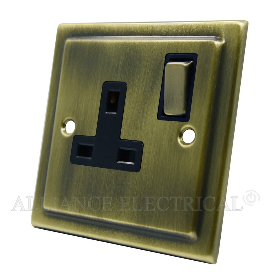 Full Range Victorian Antique Brass Dark Bronze Light Switch Socket ...