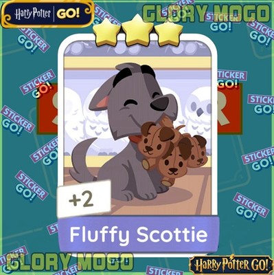 Fluffy Scottie_3 Star ⭐⭐⭐ Harry Potter Album_Sticker Mono_poly_GO! | eBay