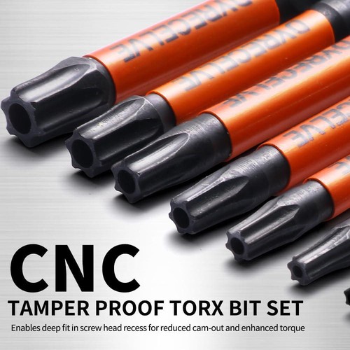 6 Inch Long Torx Bit Set 8-Pack, Impact Torx Bits (T8 to T40), Magnetic ...