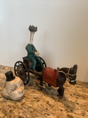 Kenton Happy Hooligan Nodder Mule Toy Antique Cast Iron | eBay