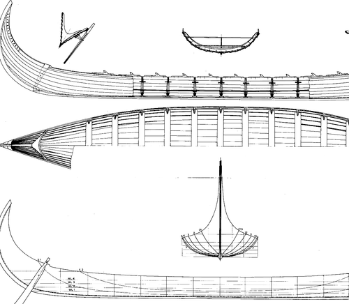 Viking ship model plans Printed 17in x 11in | eBay