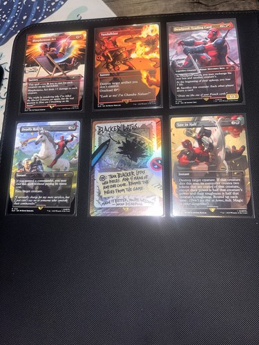 Magic: The Gathering Secret Lair X Deadpool SET: BLACKER LOTUS Rainbow ...