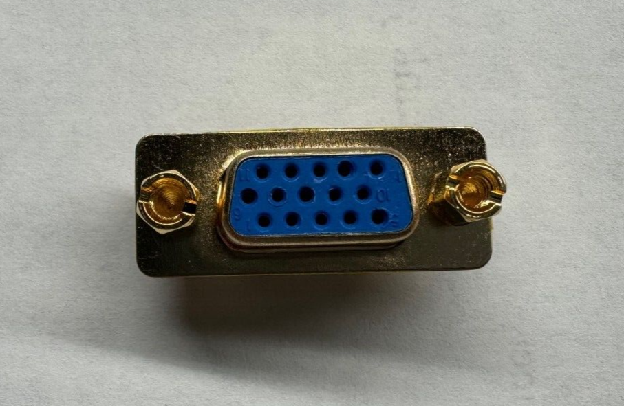 HD15 VGA SVGA Female to Female Mini Gender Changer Adapter Coupler ...