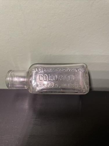 Vintage Embossed COLORITE Bottle - Carpenter Morton Co., Boston MASS | eBay