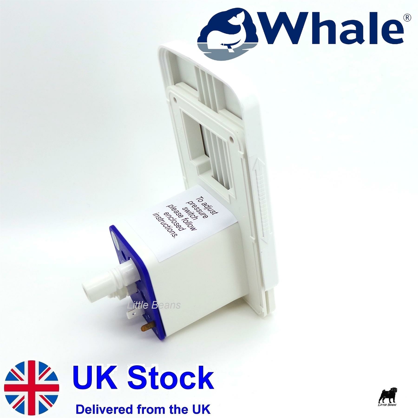 WHALE Watermaster Easi Slide Water Inlet Socket & Lid White Caravan ...