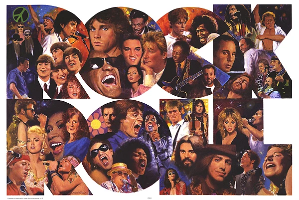 Rock N Roll Collage