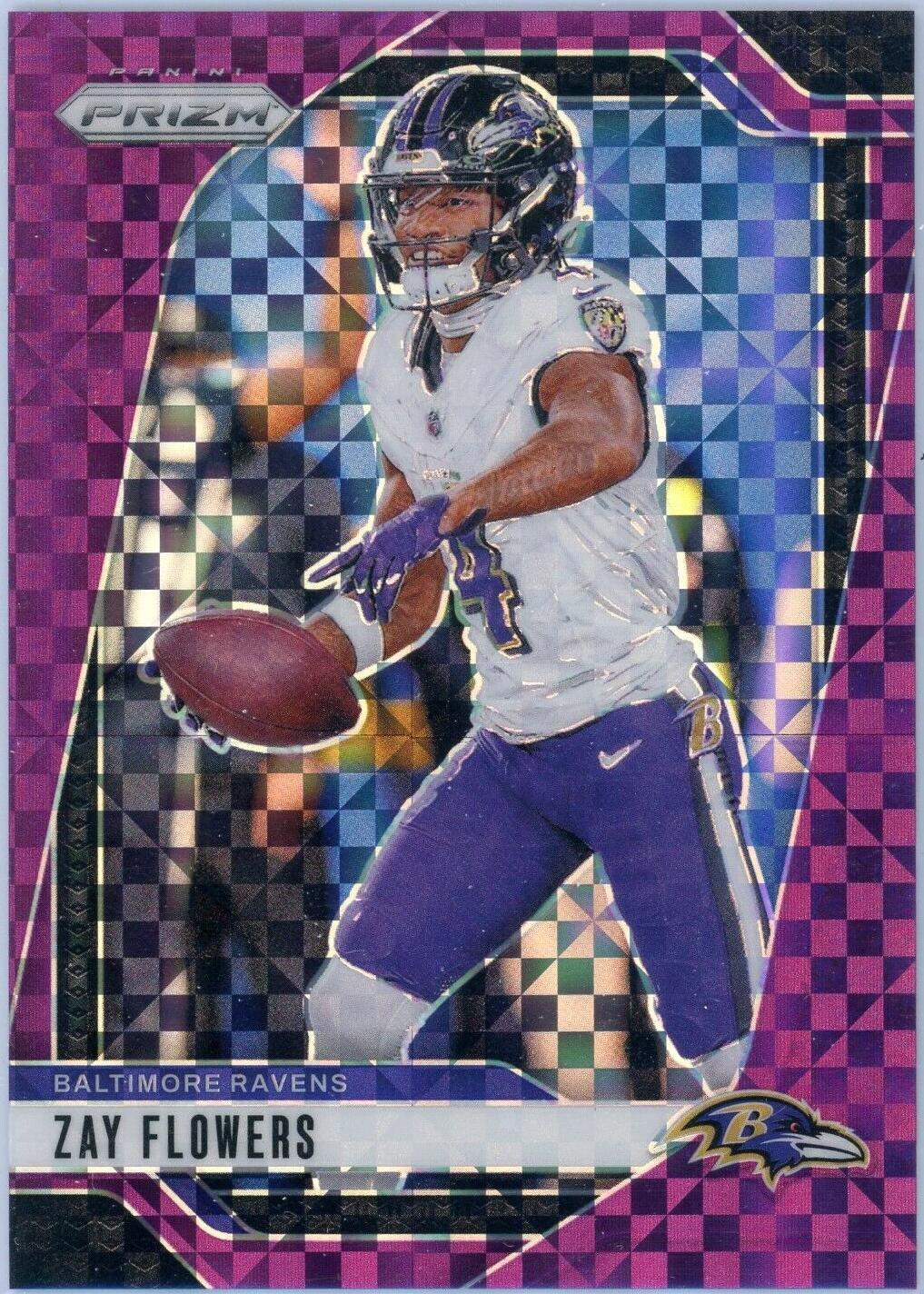 2024 Panini Prizm - Zay Flowers #21 Purple Power Prizm /49 for sale ...