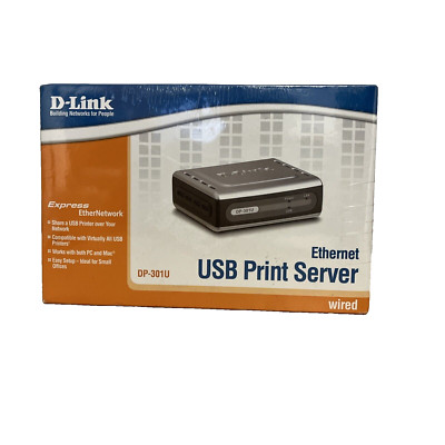 D-Link Express Ethernet USB Print Server DP-301U | eBay