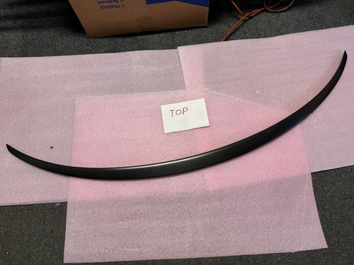 OEM 2020-2023 Tesla Model Y Black Carbon Fiber Trunk Spoiler Wing ...
