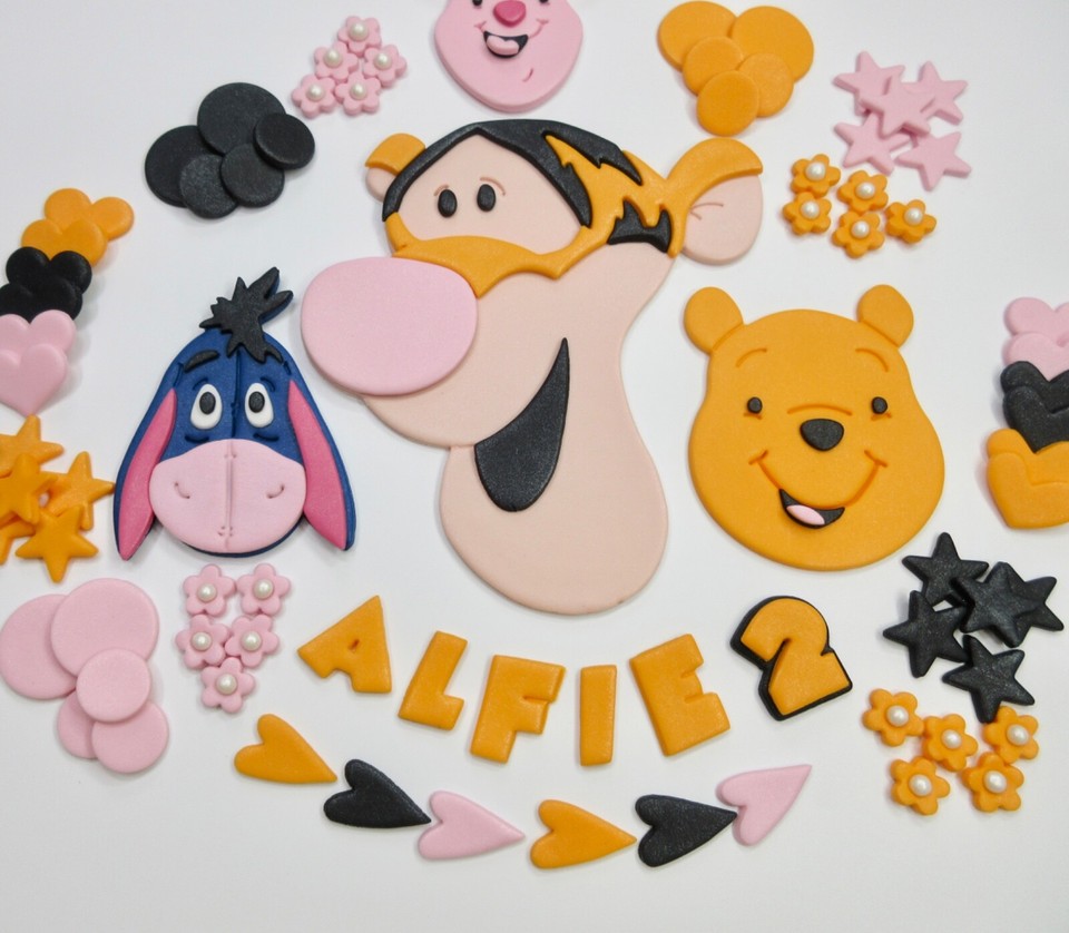 Tigger Cake Topper Personalised Large. Edible Tigger Cake Decorations ...